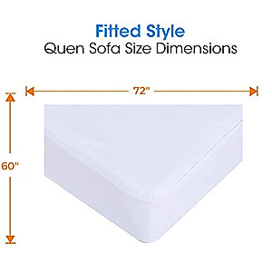Hudson Comfort Sleeper Sofa Bed Cover, Waterproof On Top, Microfiber Comfortable Fabric, Sofa Mattress Fitted Sheet (Sofa Queen 60x72)