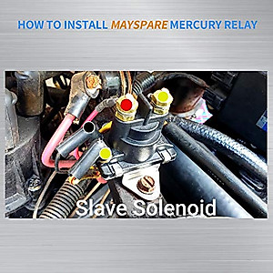 MaySpare 12V Power Trim Solenoid Switch for Mercury Mariner Outboard Motors 35-275 HP 89-846070 89-94318 MerCruiser 89-96158T