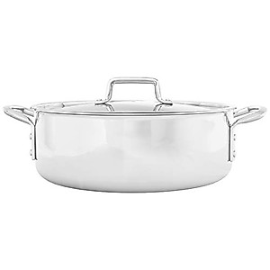 WINCO Tri-Ply Brazier, 12-quart, Silver
