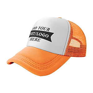 Custom Hats Personalized Hat Customize Baseball Cap Custom Adjustable Trucker Hat for Men & Women