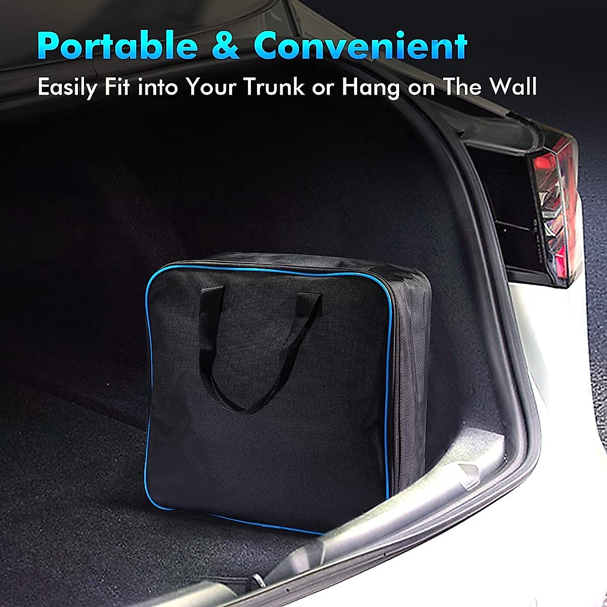 WonVon 32 Amp Level 2 EV Charger,23 Ft Portable Charger with NEMA 14-50P 240V J1772 Charging Cable, Adjustable&Smart Timing Charging in EV Charging Station.