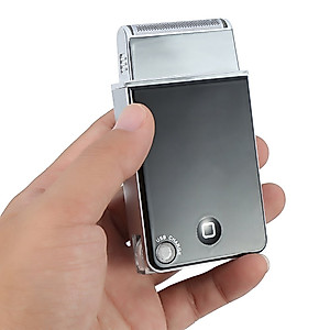 Sonew Men's Beard Trimmer Facial Electric Rechargeable Shaver for Face, Nose, and Ear Hair, with USB Charger