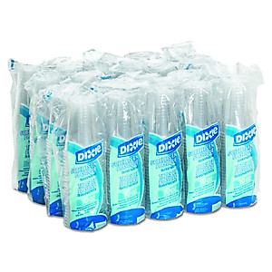 Dixie Crystal Clear Plastic Cups, 10 oz - 25 cups (Pack of 20)