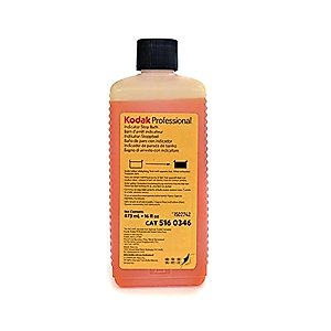Kodak Indicator Stop Bath For Black and White Films And Papers, 1-Pint Bottle To Make 8-Gallons.