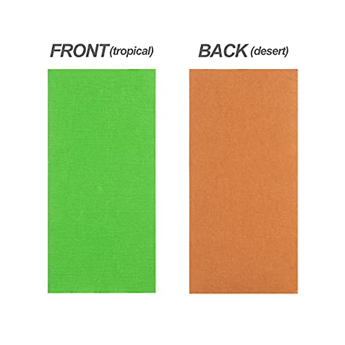 REPTI ZOO Reversible Reptile Carpet Pack of 2PCS, Terrarium Substrate Bedding Liner (17 in X 35 in) for 10/20/30/40 Gallon Tanks, Both Sides Usable Reptile Floor Mat