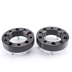 ZY WHEEL 4pcs Wheel Spacers 1.5"(38mm) Thick 5x5.5 (5X139.7) Bolt Pattern 108mm Hub Bore with 1/2" Studs Compatible for Dodge Ram 1500, Ford F100 F150 E100 E150 Bronco Black