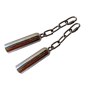 Parrot Stainless Steel Bells Parakeet Swing Cage Birds Chains Hanging Toys - Silver S