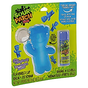 Taste Beauty Sour Patch Kids Blue Raspberry Lip Gloss Keychain