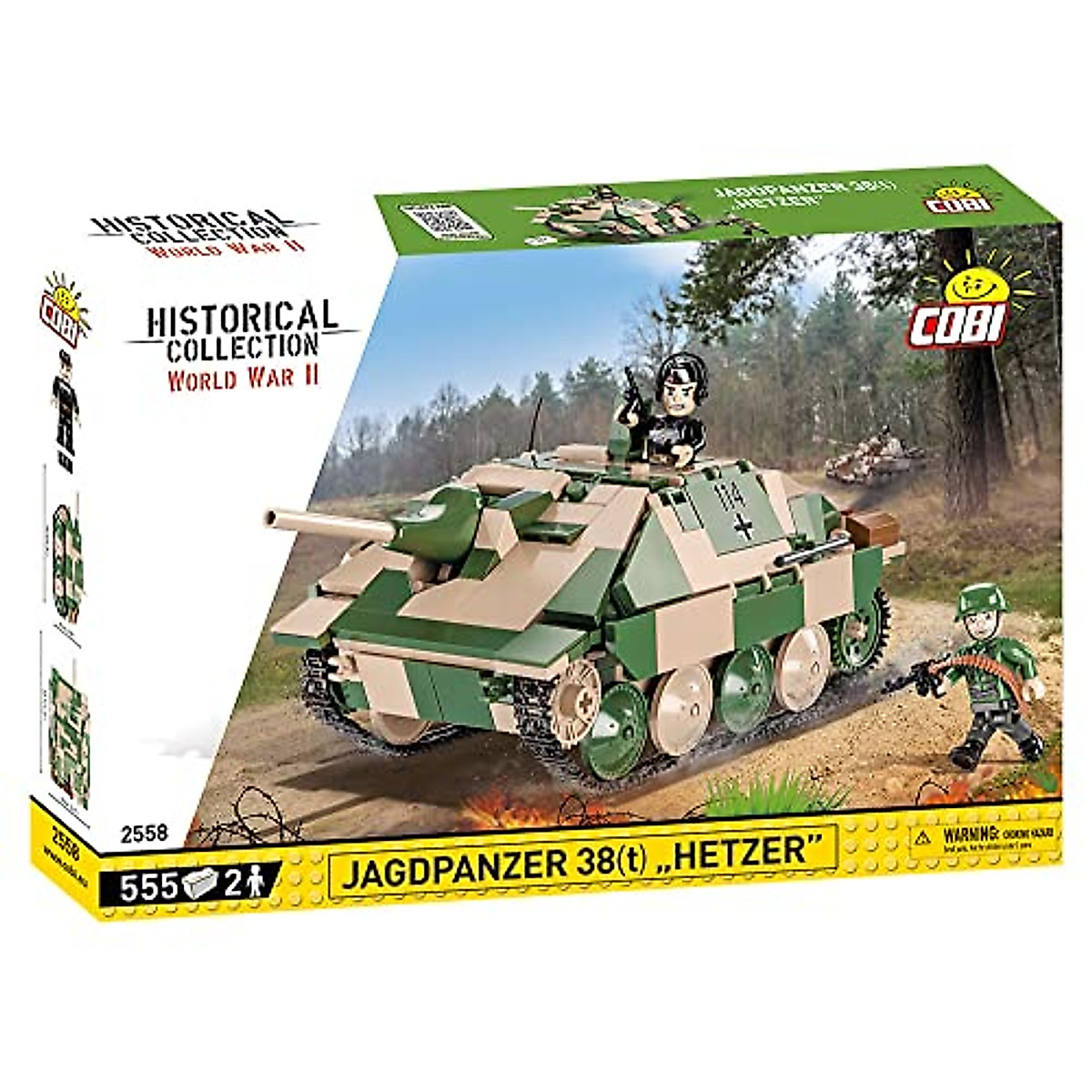 Cobi toys 555 Pcs Hc WWII /2558/ Jagdpanzer 38 (Hetzer)