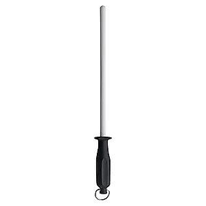 Messermeister 12” Ceramic Sharpening Rod - Knife Sharpener - Fine 1200 Grit - Ceramic Core, Large Sharpening Surface & Soft-Grip Handle