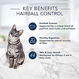 Blue Buffalo Tastefuls Hairball Control Natural Adult Dry Cat Food, Chicken, 7lb bag