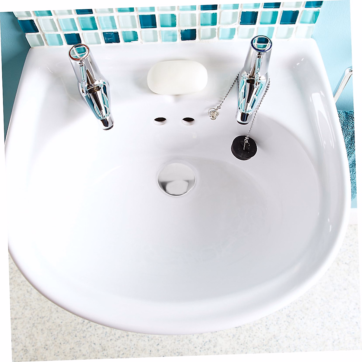 Housoutil 2pcs Drain Filter Bathtub Drain Stopper Sink Strainer Bathtub Drain Plug Clogged Bathroom Sink Stopper No Overflow Sink Stopper Drain Hair Catcher Basin Stainless Steel Combination