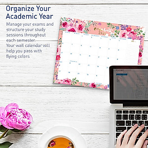 S&O Watercolor Floral Large Tear-Away Table Calendar 2024 - Desktop Calendar Runs from Now to Dec - 12x17in