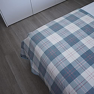 Weavric Light Blue Wearable Blanket, Sleeveless Poncho with Buttons, Bed Throw, Shawl, Cape, Comfy Soft Warm Fleece Plush, Wearing Front and Back