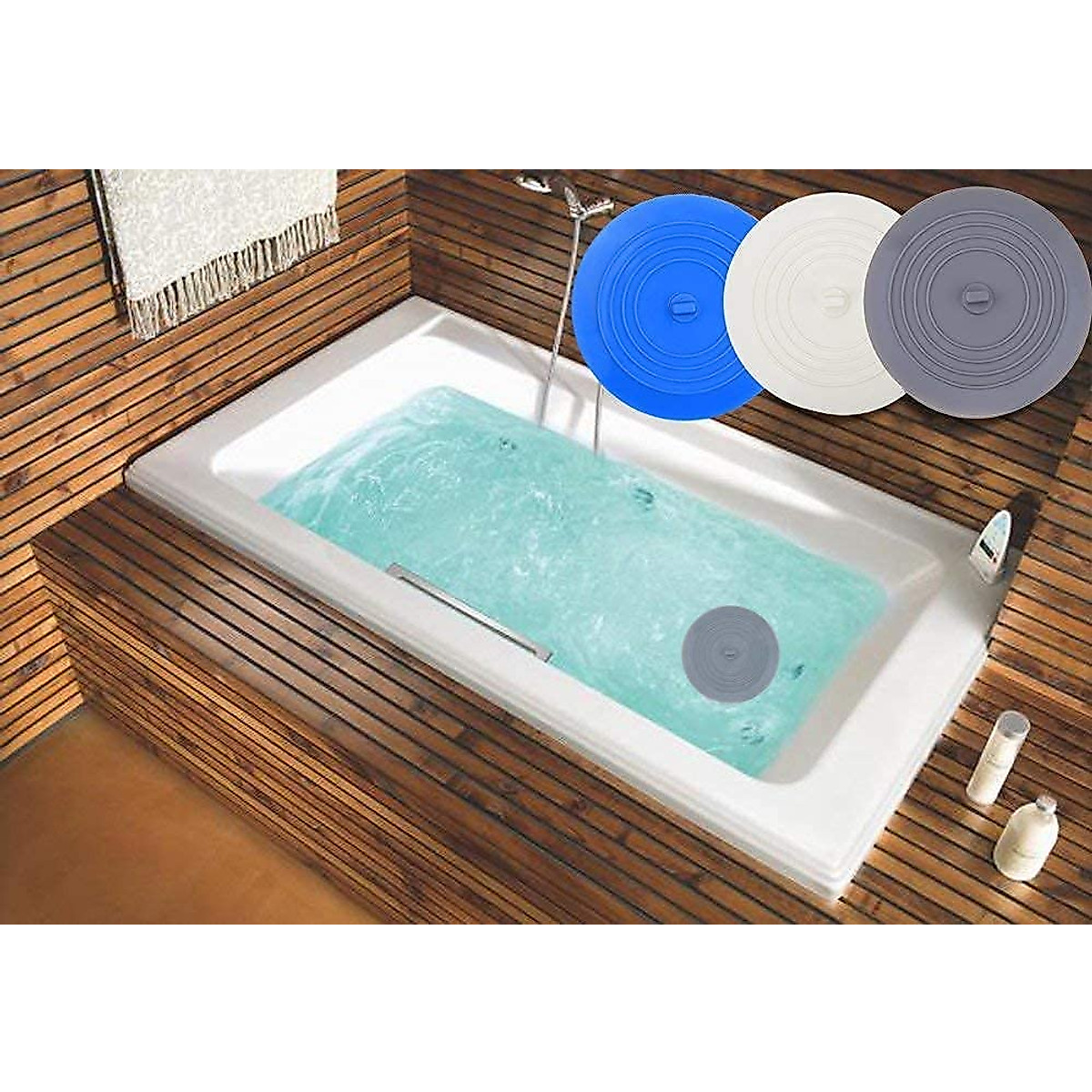 V-TOP 6 Pack Toothbrush Covers + 3 Pack Tub Stopper