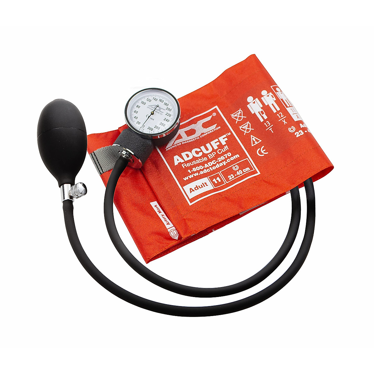 ADC Pro's Combo IV Adult Fanny Pack Essentials Kit with Prosphyg 760 Pocket Aneroid Blood Pressure Sphygmomanometer, Adscope 641 Sprague Stethoscope, 7.25" Medicut Shears and Adlite Penlight, Navy