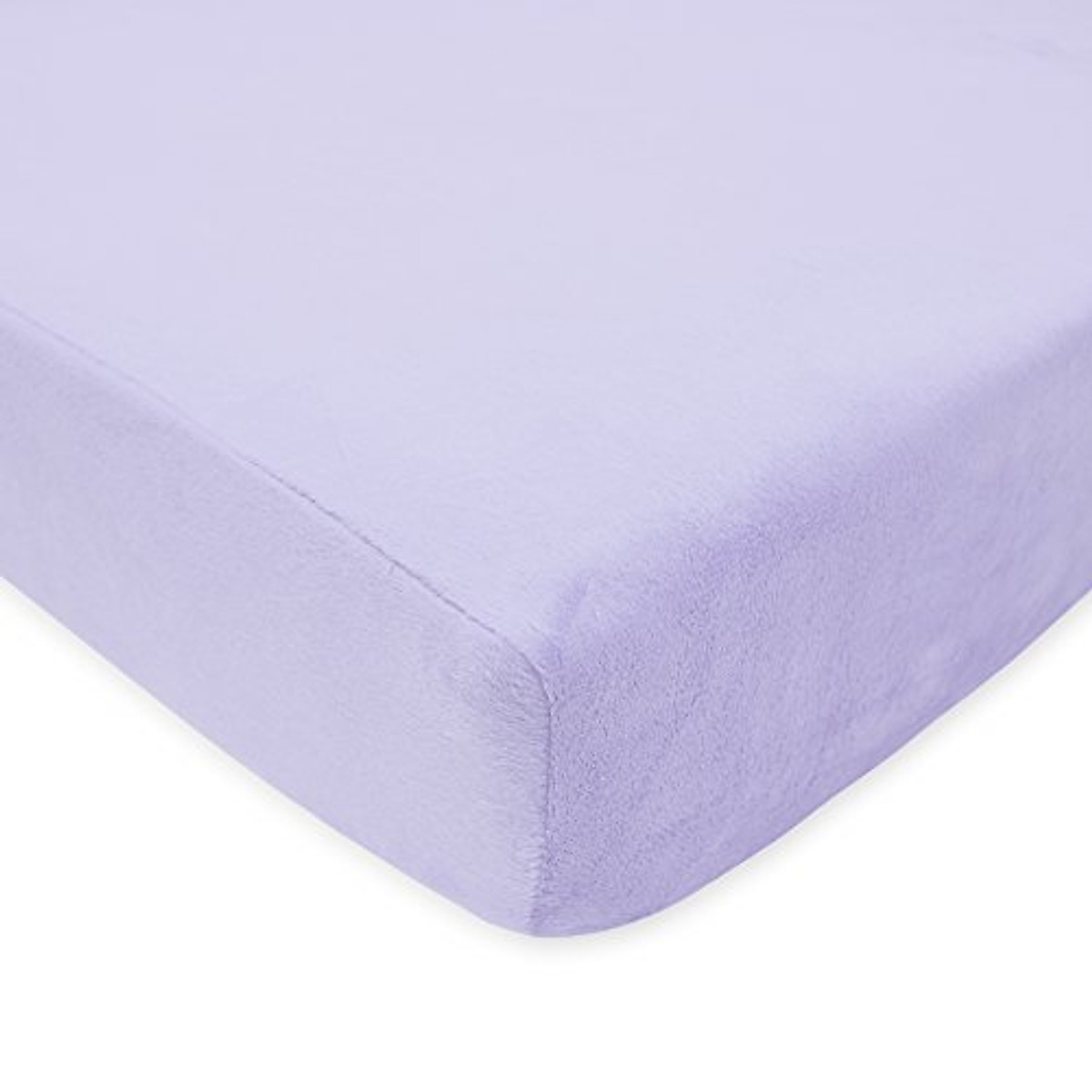 TL Care Heavenly Soft Chenille Fitted Crib Sheet 28" x 52", Warm and Cozy Neutral Chenille Sheet, Lavender, for Boys and Girls, Fits Crib and Toddler Bed mattresses