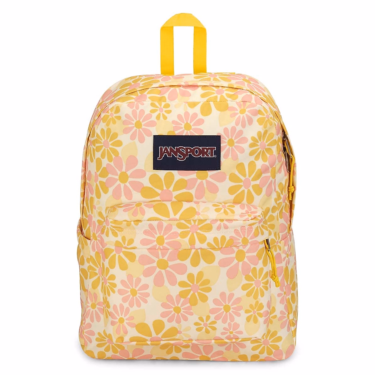 JanSport SuperBreak Plus Backpack with Padded 15-inch Laptop Sleeve and Integrated Bottle Pocket - Spacious and Durable Daypack for Work and Travel - Skip Daisy Yellow