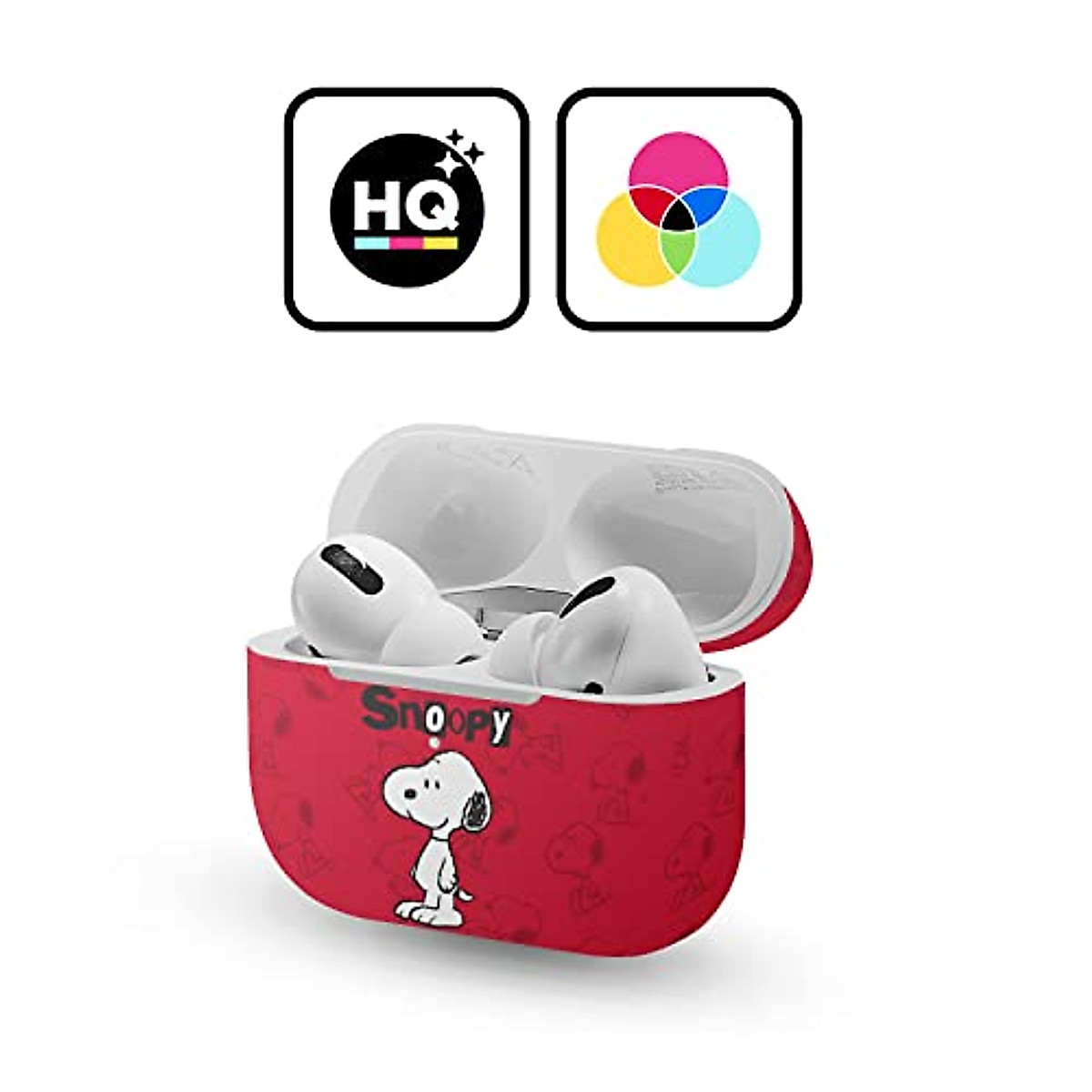 Head Case Designs Officially Licensed Peanuts Snoopy Character Fun Vinyl Sticker Skin Decal Cover Compatible with Apple AirPods Pro