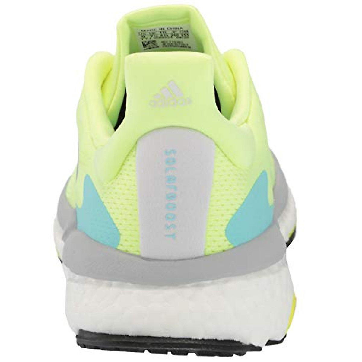 adidas Women's Solar Boost 3 Running Shoes, Yellow/Silver Metallic/Dash Grey, 9.5