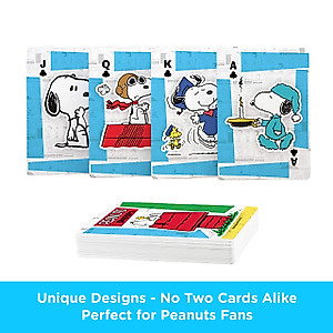 AQUARIUS Peanuts Snoopy Playing Cards - Snoopy Themed Deck of Cards for Your Favorite Card Games - Officially Licensed Peanuts Merchandise & Collectibles