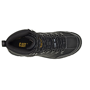 Cat Footwear Men's Threshold Waterproof Steel Toe Work Boot, Black, 11