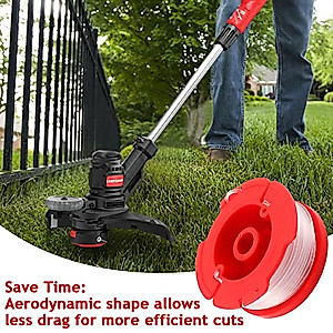 8Pcs String Trimmer Line Spool Replacement for Craftsman Weed Eater CMZST065 CMZST0653 CMCST900 CMESTA900 CMESTE920 CMCST98020 CMZST065 Grass Trimmer, Auto Feed 0.065 Trimmer Line Spool Parts