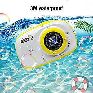 Jeanoko Camera, 8MP 2 Inch Children Digital Camera for Kid for Share Photo for Life Record(Yellow)