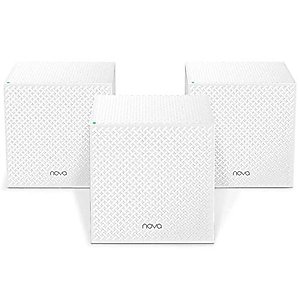 Tenda Nova AC Tri Band Mesh WiFi 5 System, White, 3/Pack (NOVA MW12 3PK)