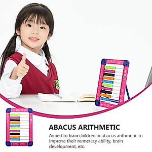 ibasenice Abacus Math Toy Math manipulatives Abacus Abacus for Kids Math Counting Number Frame (Random Color)