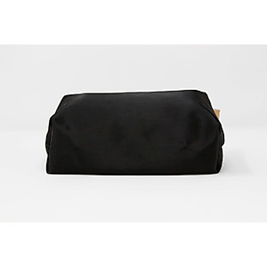 DOMINIE Liner for Clear Handbag Small Clutch Removable/Interchangeable Liner - Shiny Black Liner, Tan Tabs (Tan Clutch Sold Separately)