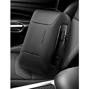 Anti-Theft Backpack,MARK RYDEN Business Waterproof Backpack For Men College Travel Flight with USB Port Charging ＆TSA Lock Fits For 15.6 Inch Laptop,Black