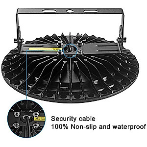 UFO Led Lights 50W, 10000LM High Bay Led Shop Lights - 6000K-6500K Daylight White Ultra Thin LED Warehouse Lights Lamp for Warehouse Shop Garage Barn Workshop Gym Lighting