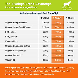 Zingly Hemp Calming Chews for Dogs Calming Treats Chews - Anxiety Relief Treats, Separation Anxiety Relief for Dogs Calming Treats Pet Calming Care Chews for Anti Anxiety Dogs, Bacon, 30 Counts