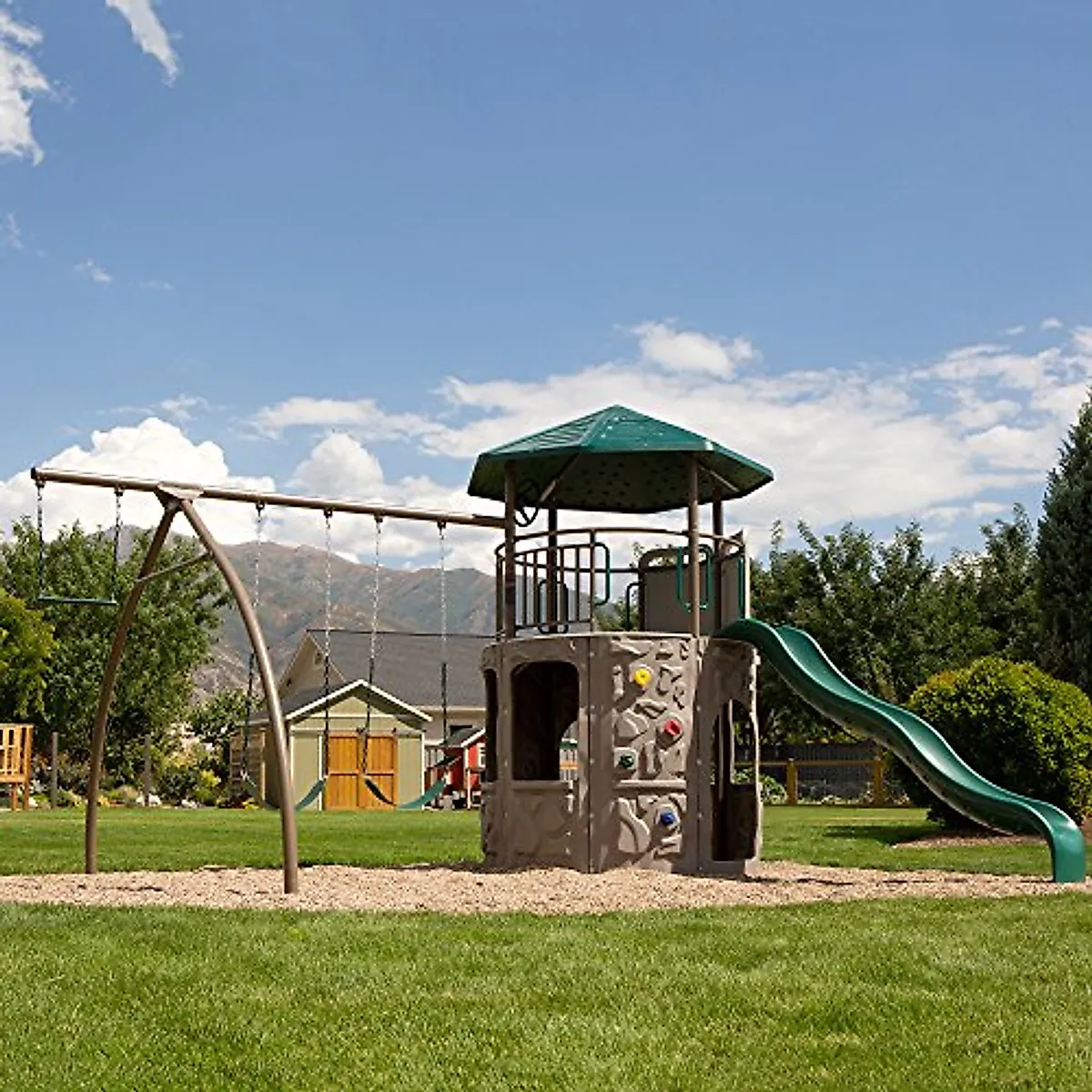 Lifetime Adventure Tower Swing Set - Earthtone (290633)