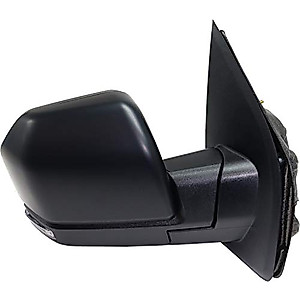 Kool Vue Right Power Heated Mirrors for Ford F-150 2015-2017 Power Fold With Signal Light, Blind Spot Monitor, Memory & Puddle Lamp; Without Auto-Dimming Paintable