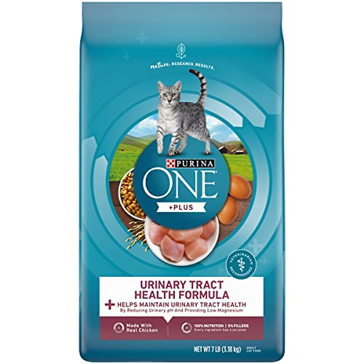 Purina ONE High Protein Dry Cat Food, +Plus Urinary Tract Health Formula - 7 lb. Bag