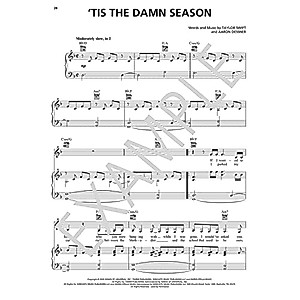 Taylor Swift - Evermore Piano/Vocal/Guitar Songbook