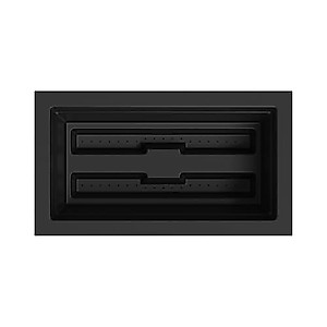 Mayne Fairfield 20in x 36in Rectangle Planter - Black - 36in L x 20in W x 20in H - with Built-In Water Reservoir (5826-B)