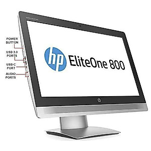 HP EliteOne 800 G2 23 FHD All in One PC - Intel Core i5-6500 3.2GHz 16GB 256GB SSD DVD Webcam WiFi Windows 10 Pro (Renewed)