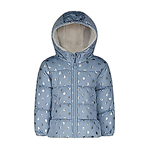 Simple Joys by Carter's Water-Resistant Snowsuit Set-Hooded Winter Jacket, Baby Blue, 18 Months