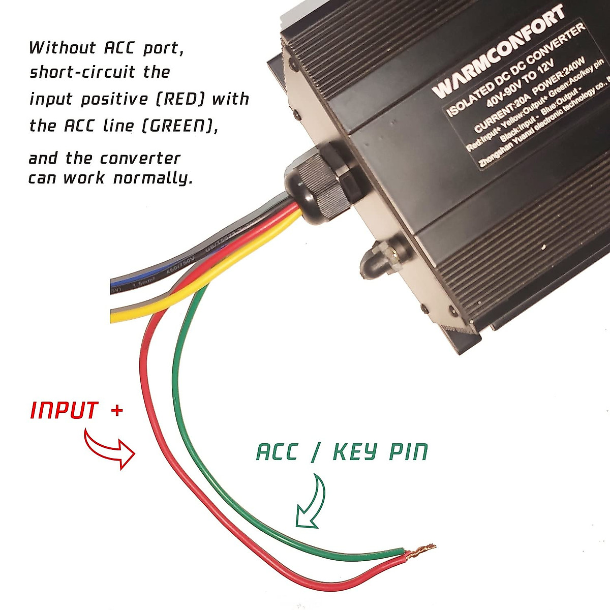 48V 60V 72V to 12V 50A Buck Converter 600W Step Down DC to DC Converter Transformer Reducer for Golf CART Scooters & Bicycles