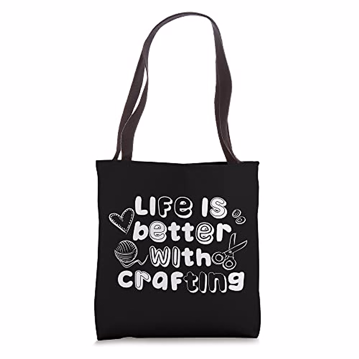 Life With Crafting Hobby Crafter Needlework Tote Bag
