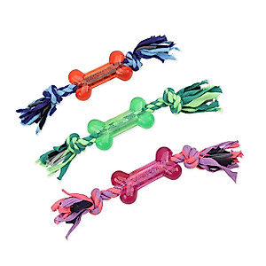 Mammoth Cloth Rope with TPR Bone Toy, Small