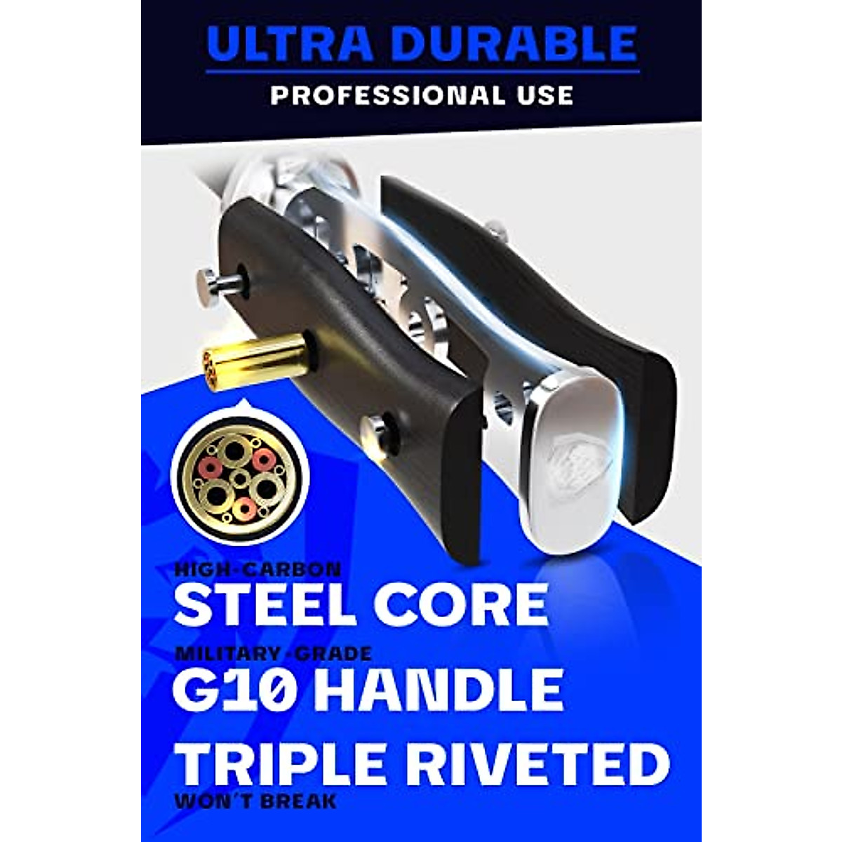 Dalstrong Honing Rod - 10" - G10 Handle - Stainless Steel Core - Scratch-Free Ceramic Coating