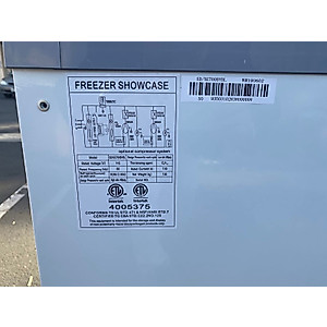 Chest Freezer for Supermarket Glass sliding Door 79" White Showcase Freezer Curve Display Top w/Storage Baskets - 25 Cu.Ft SDSC700