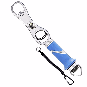 CUDA 11.5" Grip & Scale | Durable For Saltwater and Freshwater Use Up to 50 LBS Fish Scales with Non-Slip Scale Pattern Grip & Stainless Steel Jaws | Lanyard Included