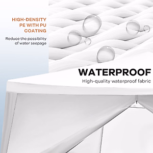 10X30ft Outdoor Gazebo, Canopy Tent Heavy Duty Wedding Party Tent with 8 Removable Sidewalls for Outdoor Wedding, BBQ, Camping, Backyard, Tents for Parties