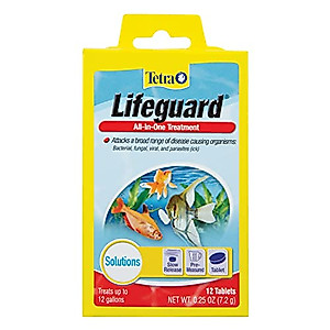 Tetra Lifeguard All-In-One Treatment for Aquariums, 12-Count,YELLOW