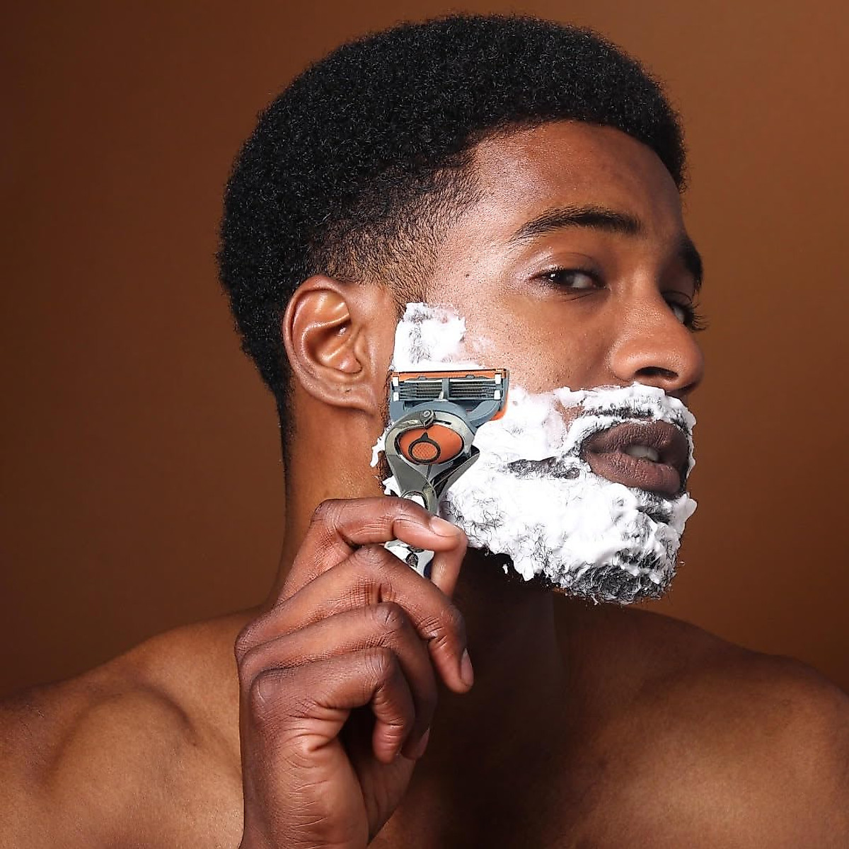 G.B.S Flex ball Handle Razor with Flex ball Pivot Ball technology All Chrome Diamond Knurled Pattern Long Handle Shaving Razor